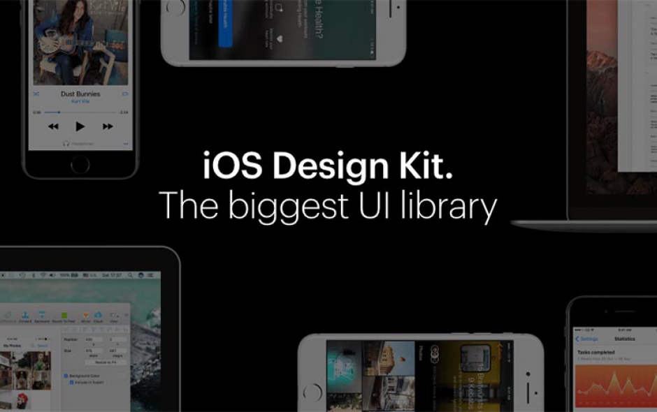 iOS 11 UI Kits for iPhone X and iPhone 8.